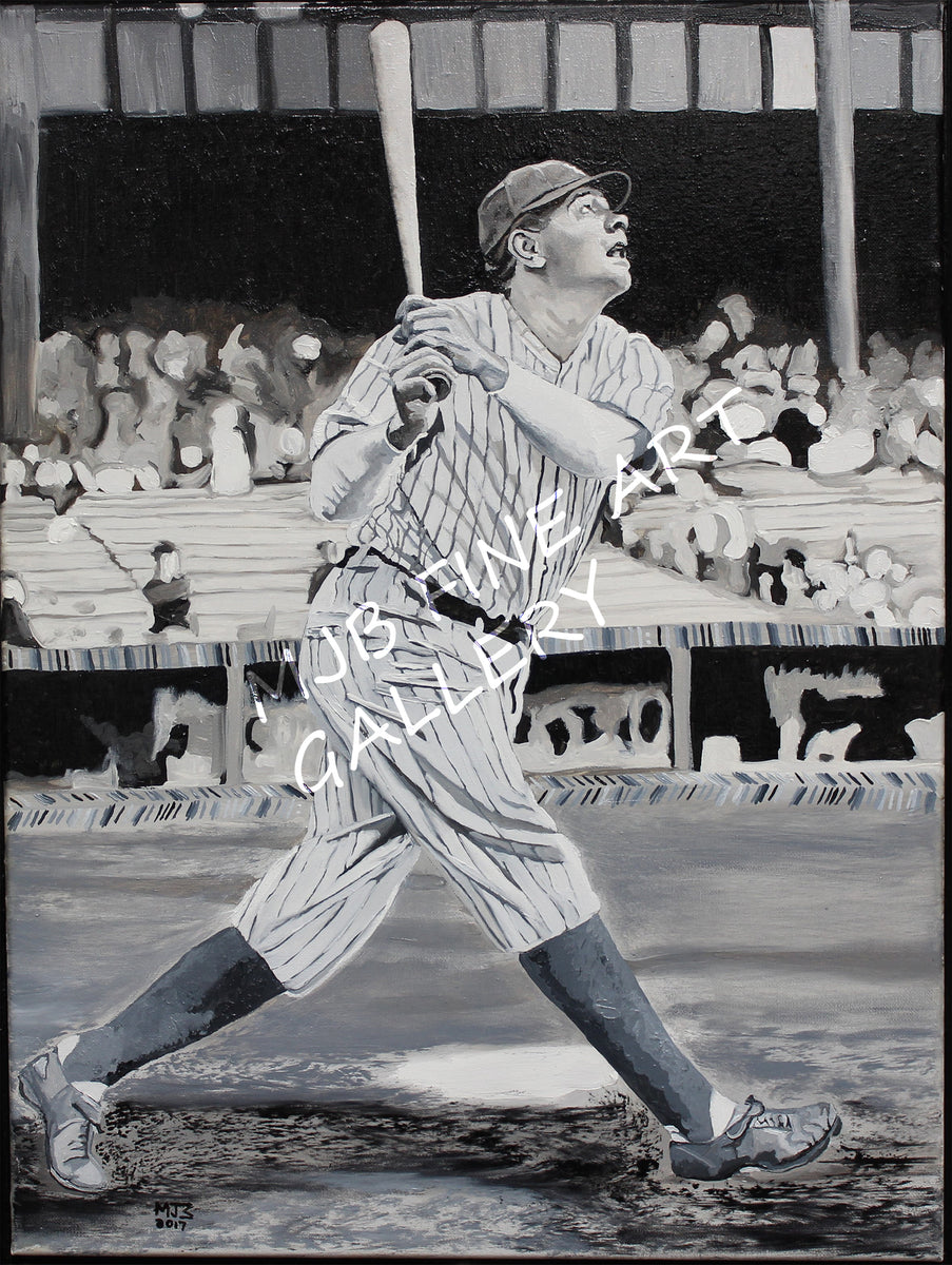 "Babe Ruth", Unframed Print – MJB Fine Art Gallery